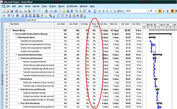 Track Project Progress with Physical % Complete | MPUG | MPUG