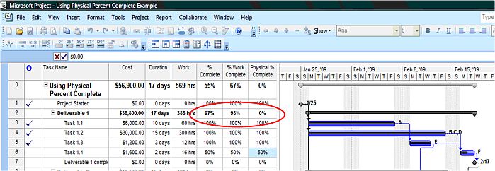 Track Project Progress with Physical % Complete | MPUG | MPUG